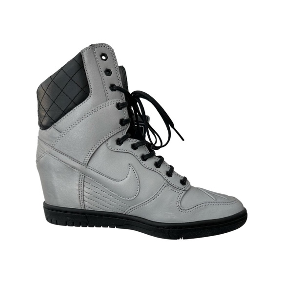 Nike | Shoes | Nike Dunk Sky Hi Reflective Sneakerboot Wedge Limited ...